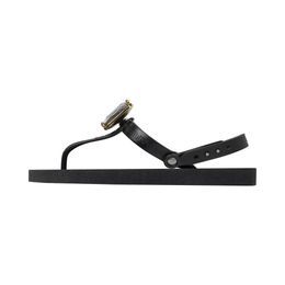 Uzurii Slipper & Pantoletten - Zehentrenner Selena Diamond Silver - Gr. 35,5 (EU) - in Schwarz - f&uuml;r Damen