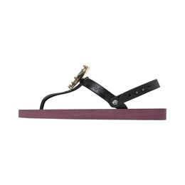 Uzurii Slipper & Pantoletten - Zehentrenner Python Bronze - Gr. 35,5 (EU) - in Rot - f&uuml;r Damen