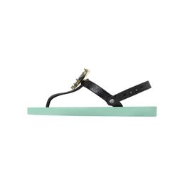 Uzurii Slipper & Pantoletten - Zehentrenner Python Bronze - Gr. 35,5 (EU) - in Gr&uuml;n - f&uuml;r Damen