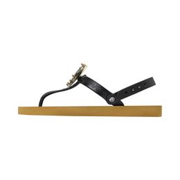 Uzurii Slipper & Pantoletten - Zehentrenner Python Bronze - Gr. 39,5 (EU) - in Gelb - f&uuml;r Damen