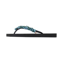 Uzurii Slipper & Pantoletten - Zehentrenner Selena Diamond Silver - Gr. 41,5 (EU) - in Schwarz - f&uuml;r Damen