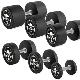 PRO-Style - Rubber Dumbbell - Barbell Club Hantelsatz 5 - 40 kg