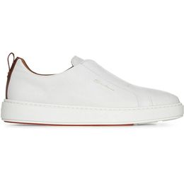 Santoni Low-Top Sneaker - Sneakers White - Gr. US_6 - in Wei&szlig; - f&uuml;r Damen