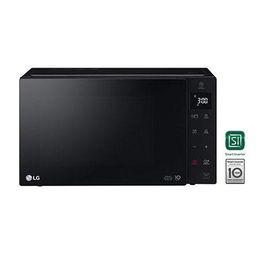 LG Mikrowelle Schwarz (25 L, 1000 Watt) mit Quarzgrill, Smart Inverter Technologie & EasyClean MH6535GIB