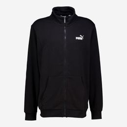 Puma Schwarze Trainingsjacke mit weißem Logo