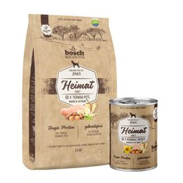 Bosch Heimat Tierwohl-Pute 2,4 kg + Nassfutter 400 g gratis