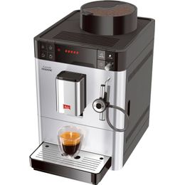 Melitta Kaffeevollautomat "Passione One Touch F53/1-101, silber", silber (silberfarben), B:25,3cm H:39cm T:38cm, Kaffeevollautomaten, Tassengenau frisch gemahlen, Service-Taste für Entkalkung & Reinigung