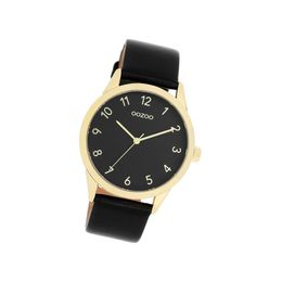 Analog-Armbanduhr Oozoo Timepieces schwarz groß (ca. 40mm) | Gr.: onesize