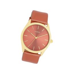 Analog-Armbanduhr Oozoo Timepieces rot groß (ca. 40mm) | Gr.: onesize