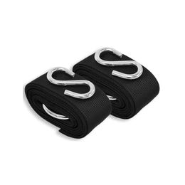 AMANKA H&auml;ngematten Befestigung Kimba UV-Schutz 2 S-Haken 150 KG schwarz | Gr.: onesize