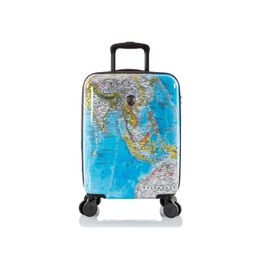 Heys Black Camo 4 Rollen Kabinentrolley S 53 cm mit Dehnfalte in world map | Gr.: onesize