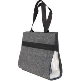 DuneDesign Ordnertasche mit Trageriemen Filz Grau 34x31x8,5cm grau | Gr.: onesize