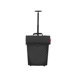 Reisenthel trolley M - Einkaufstrolley 53 cm (herringbone mokka) in glossy dots black | Gr.: onesize