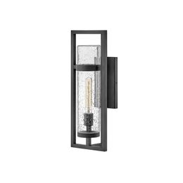 Licht-Erlebnisse Au&szlig;en Wandlampe (B)19.1 x (H)50.8 cm in Schwarz Klar/Transparent | Gr.: onesize