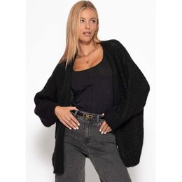 SASSYCLASSY Oversize Cardigan in Schwarz | Gr.: S