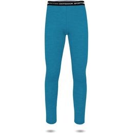 Normani Outdoor Sports Kinder Merino Unterhose Mackay in Blau | Gr.: 110/116