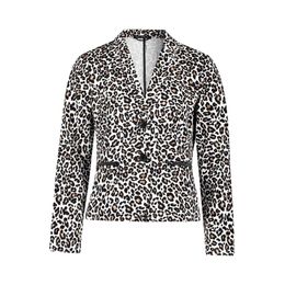 Betty Barclay Kurzblazer mit Animalprint in Weiß/Schwarz | Gr.: 40