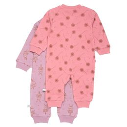 Pippi Babywear Kinder Schlafanzug "Nightsuit-zipper (2-pack)" in Rosa | Gr.: 86