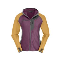 Maul Sport Fleecejacke "Chiemgau II" in Lila/ Gelb | Gr.: 44