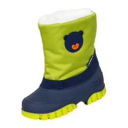 Spirale Kinder-Winterstiefel Jonk gef&uuml;ttert in lime/blau | Gr.: 24