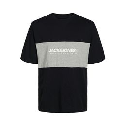 Jack & Jones Jack & Jones T-Shirt 'JJELegacy' Herren Gr&ouml;&szlig;e XL graumeliert / schwarz / wei&szlig;