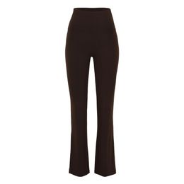 Les Lunes Lange Bootcut-Hose BELLE Warm Flared Leggings Thermo in Dark Coffee | Gr.: XL