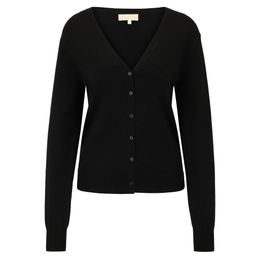 Les Lunes Strickjacke KATIIE Cardigan Fine Knit in schwarz | Gr.: L