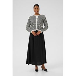 Kaffe Strickjacke KAellery Regular fit in Light Grey M./Black Structure | Gr.: L