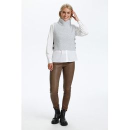 Cream Strickpullover CRStarfi Straight fit in Light Grey Melange | Gr.: XS/S