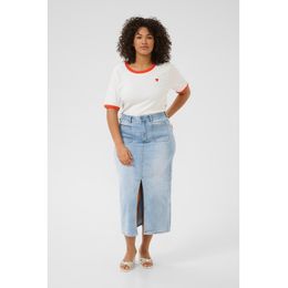 Kaffe curve Denimrock KCsina Regular fit in Light Blue Washed Denim | Gr.: 50