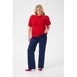Kaffe curve Kurzarm-Bluse KCmasia Regular fit in True Red | Gr.: 52