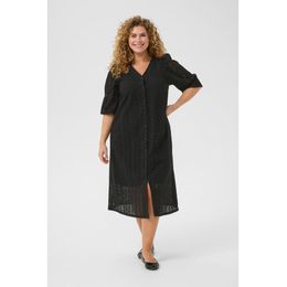 Kaffe curve Kleid KCmasia A-shape in Black Deep | Gr.: 48