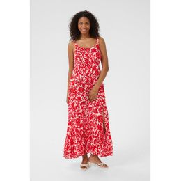 Kaffe Kleid KAvalery A-shape in Red Flower Print | Gr.: 36