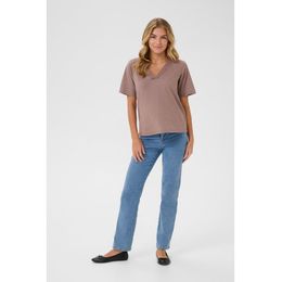Kaffe T-shirt KAsofie Regular fit in Deep Taupe | Gr.: S