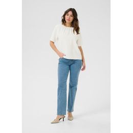 Kaffe Kurzarm-Bluse KApaulina Regular fit in Chalk CC. | Gr.: 38