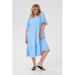 Kaffe curve Kleid KClouisia Regular fit in Vista Blue | Gr.: 50