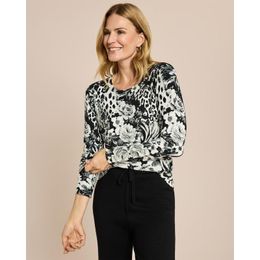 Ovanti Strickdesign Classic Pullover Animal Mix und Blume