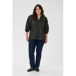 Kaffe curve Langarm-Bluse KCluisa Regular fit in Black Deep | Gr.: 50