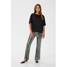Kaffe Kurzarm-Bluse KAlotte Regular fit in Black Deep | Gr.: 44