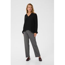 Kaffe Langarm-Bluse KAstine Regular fit in Black Deep | Gr.: 34