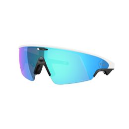 Oakley Meta OW8001 VANGUARD | Unisex Smarte Brille | Fassung: Eckig, Kunststoff, Weiß | Glasfarbe: Blau Verlaufend