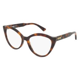 Moschino 607 Brille Unisex | Fassung: Vollrand, Cat Eye, Havanna