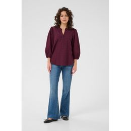 Kaffe Langarm-Bluse KAenya Regular fit in Windsor Wine | Gr.: 38