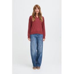Pulz Strickpullover PZSARA Oversize fit in Spiced Apple Melange | Gr.: XL