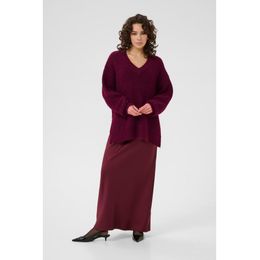 Kaffe Strickpullover KAane Oversize fit in Windsor Wine | Gr.: L