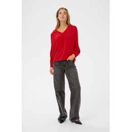 Kaffe Langarm-Bluse KApippa Regular fit in Haute Red | Gr.: 38
