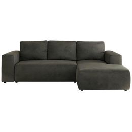 Höffner Ecksofa Beige mit Schlaffunktion Trentino grau Maße (cm): B: 266 H: 89 » Höffner