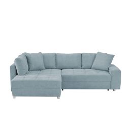 bobb Ecksofa Arissa de Luxe blau Maße (cm): B: 268 H: 91 T: 215.0 » Höffner