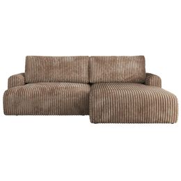 H&ouml;ffner Ecksofa mit Schlaffunktion Tono &brvbar; braun &brvbar; Ma&szlig;e (cm): B: 260 H: 95 &raquo; H&ouml;ffner