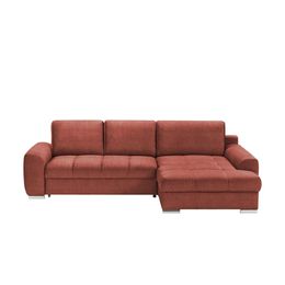 bobb Ecksofa mit Schlaffunktion Soumia rot Ma&szlig;e (cm): B: 283 H: 90 T: 181.0 &raquo; H&ouml;ffner